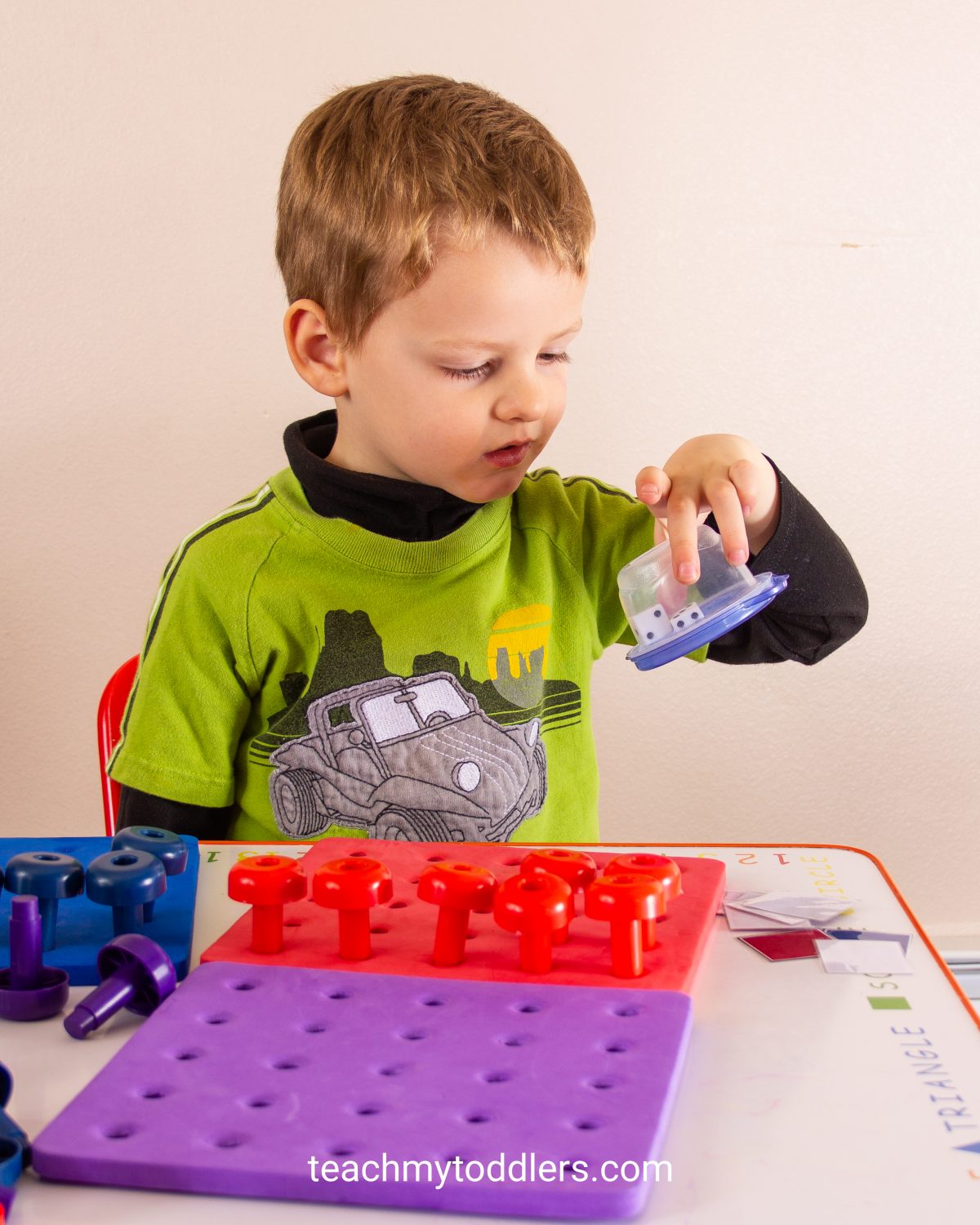 Color Games for Toddlers - Pegboards and Pegs Color Game - Teach My ...