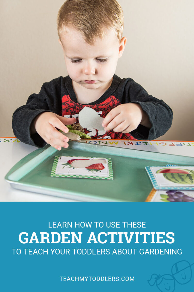 Gardening Themed Toddler Trays - Teach My Toddlers