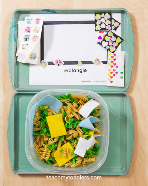 Rectangle Tot Trays for Toddlers
