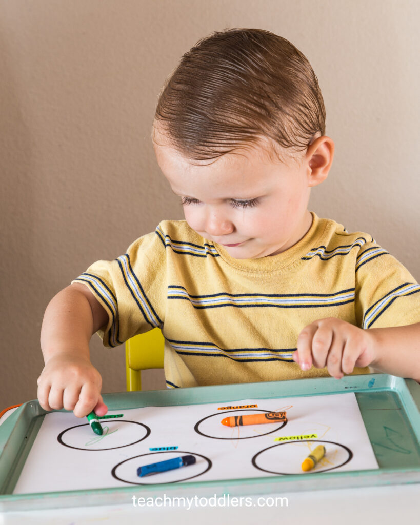 Circle Tot School Trays for Toddler Learning