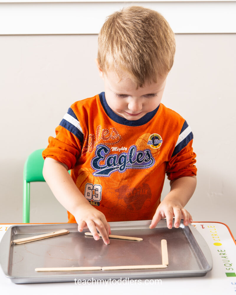 Rectangle Tot Trays for Toddlers
