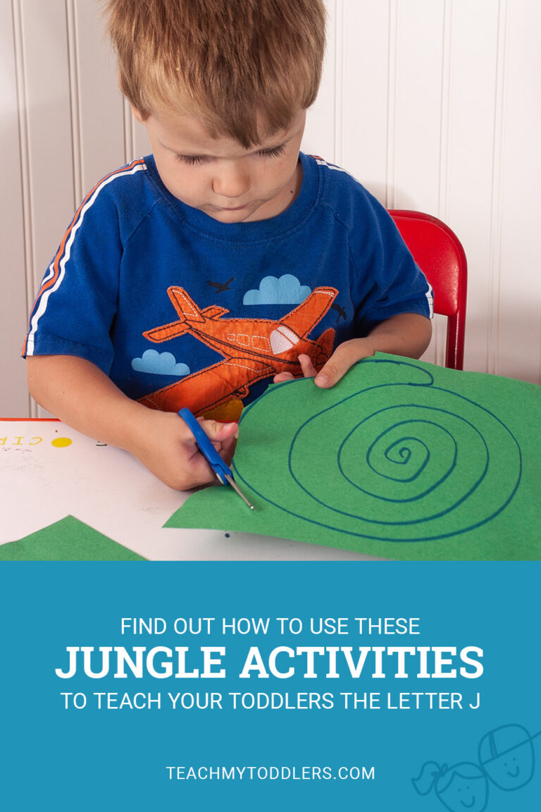 Toddler Curriculum Letter Activity - J is for Jungle - Teach My Toddlers